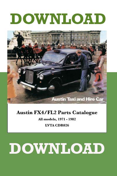 Austin FX4/FL2 Parts Catalogue 1971-1982 PDF Download - London Vintage ...